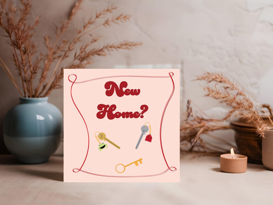 New Home? Card | House Warming Card for Friends | 6" Square Card ...