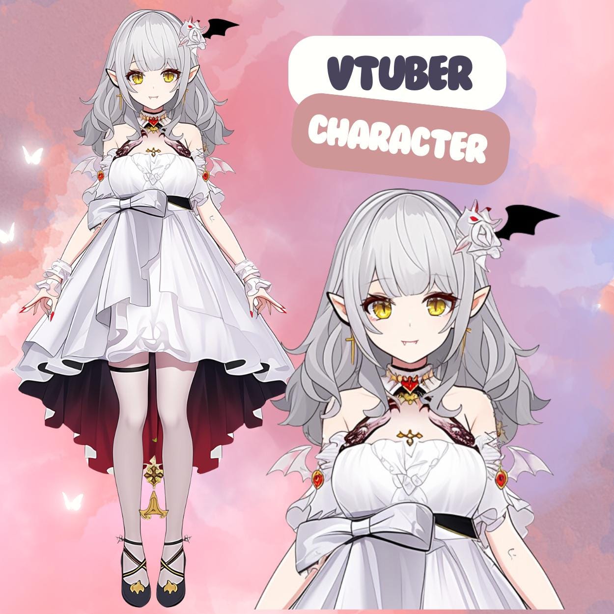 Modelo Vtuber personalizado Live2D / Avatar Vtuber / Comisión Vtuber de diseño / Comisión Live2d ...