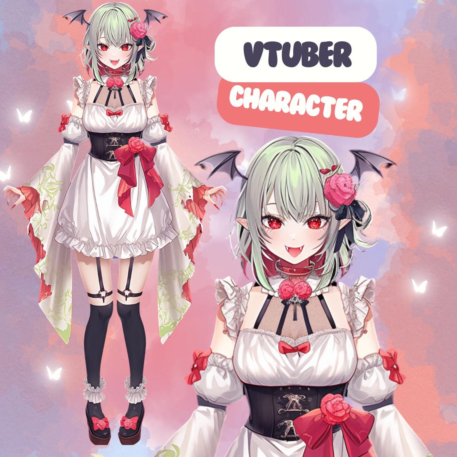 Modelo Vtuber personalizado Live2D / Avatar Vtuber / Comisión Vtuber de diseño / Comisión Live2d ...