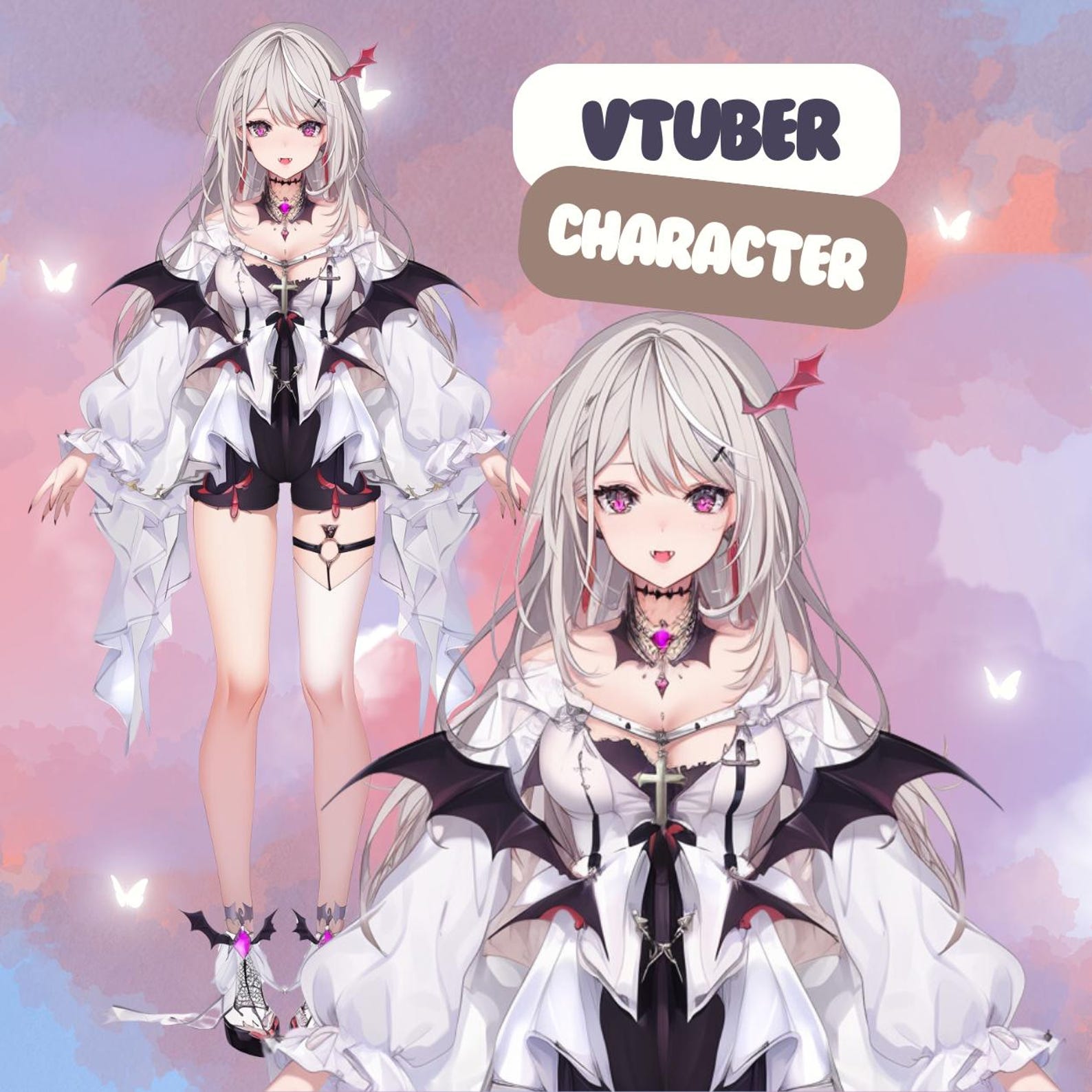 Modelo Vtuber personalizado Live2D / Avatar Vtuber / Comisión Vtuber de diseño / Comisión Live2d ...