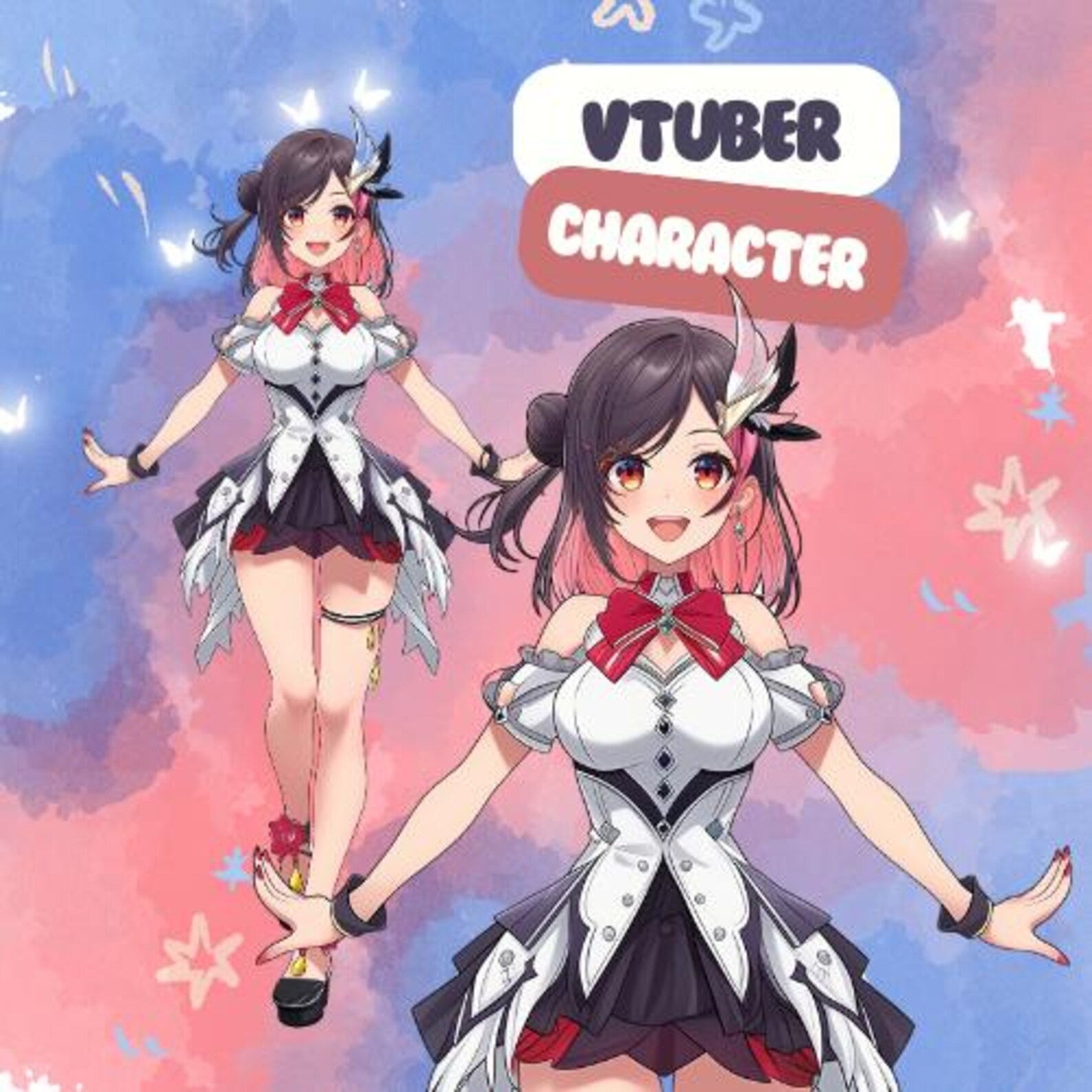Modelo Vtuber personalizado Live2D / Avatar Vtuber / Comisión Vtuber de diseño / Comisión Live2d ...