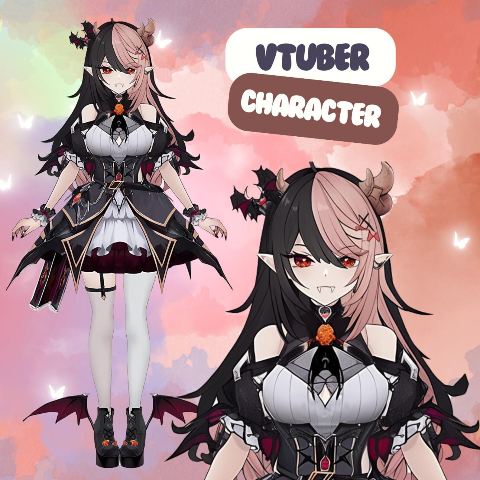 Modelo Vtuber personalizado Live2D / Avatar Vtuber / Comisión Vtuber de diseño / Comisión Live2d ...