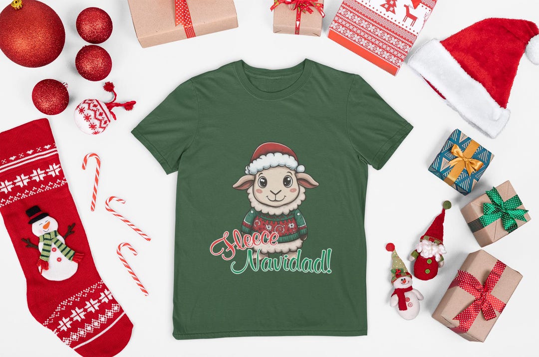 Funny Christmas Sheep Tee Shirt, Sheep Lover Christmas Shirt, Sheep ...