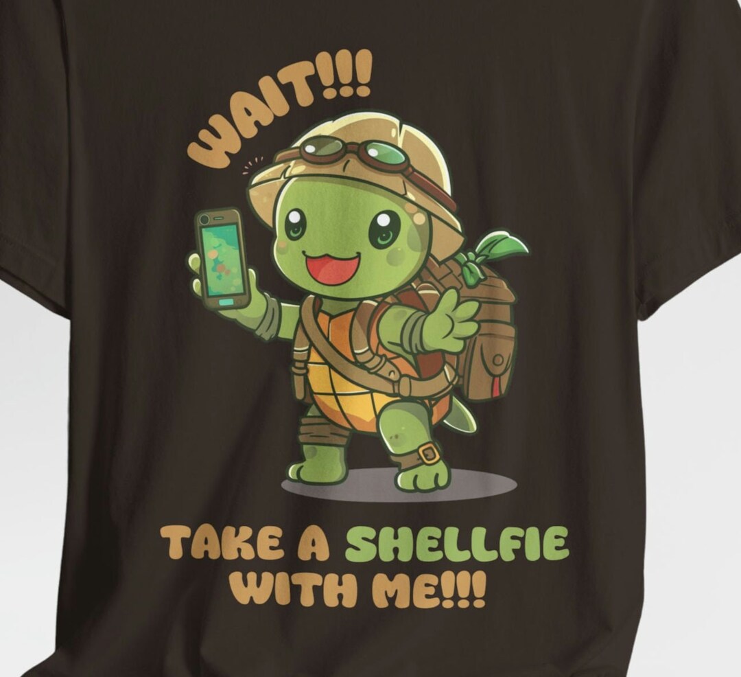 Wait, Take a Shellfie With Me Cotton Unisex Jersey Tee Shirt, Puns ...