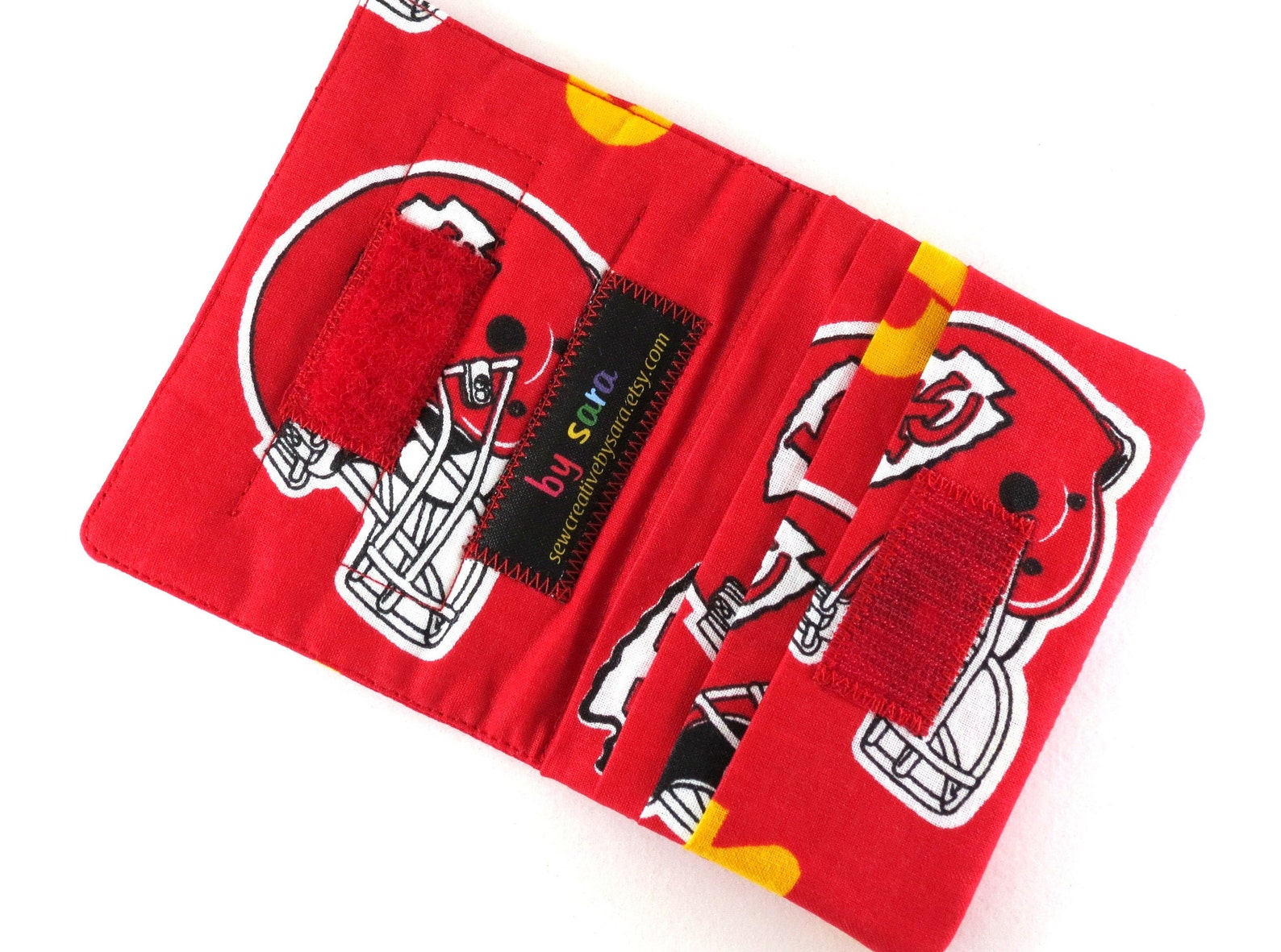 RFID Mini Wallet KC Chiefs / Kansas City Chiefs with Credit Card Slots ...