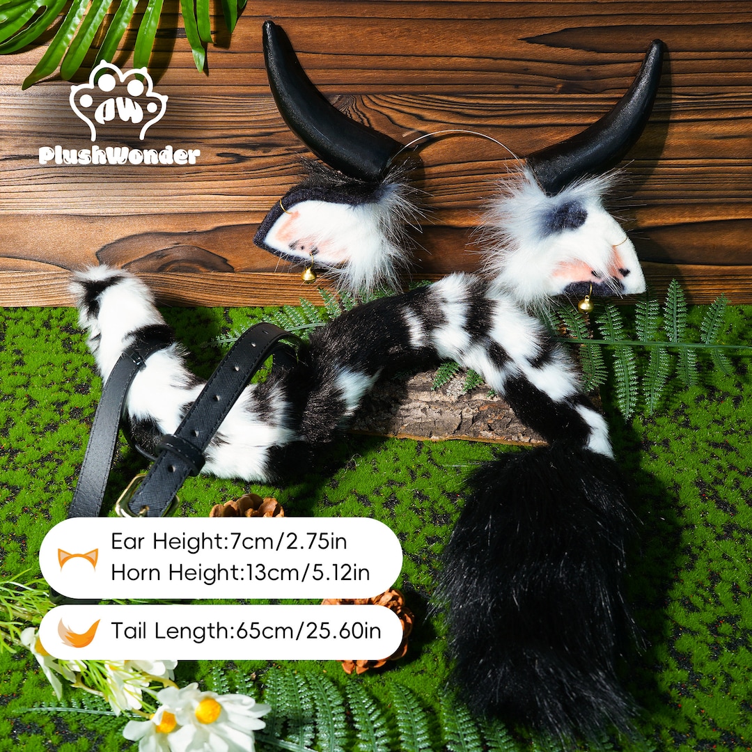 The Furry Ears of Cows, the Black and White Spotted Tails of Cows ...