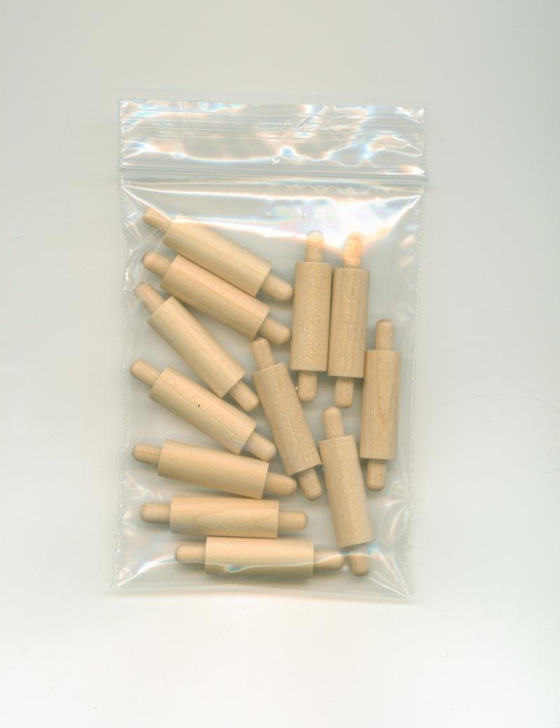 MINIATURE Rolling Pins VERY Small Unfinished Wood Supply - Etsy