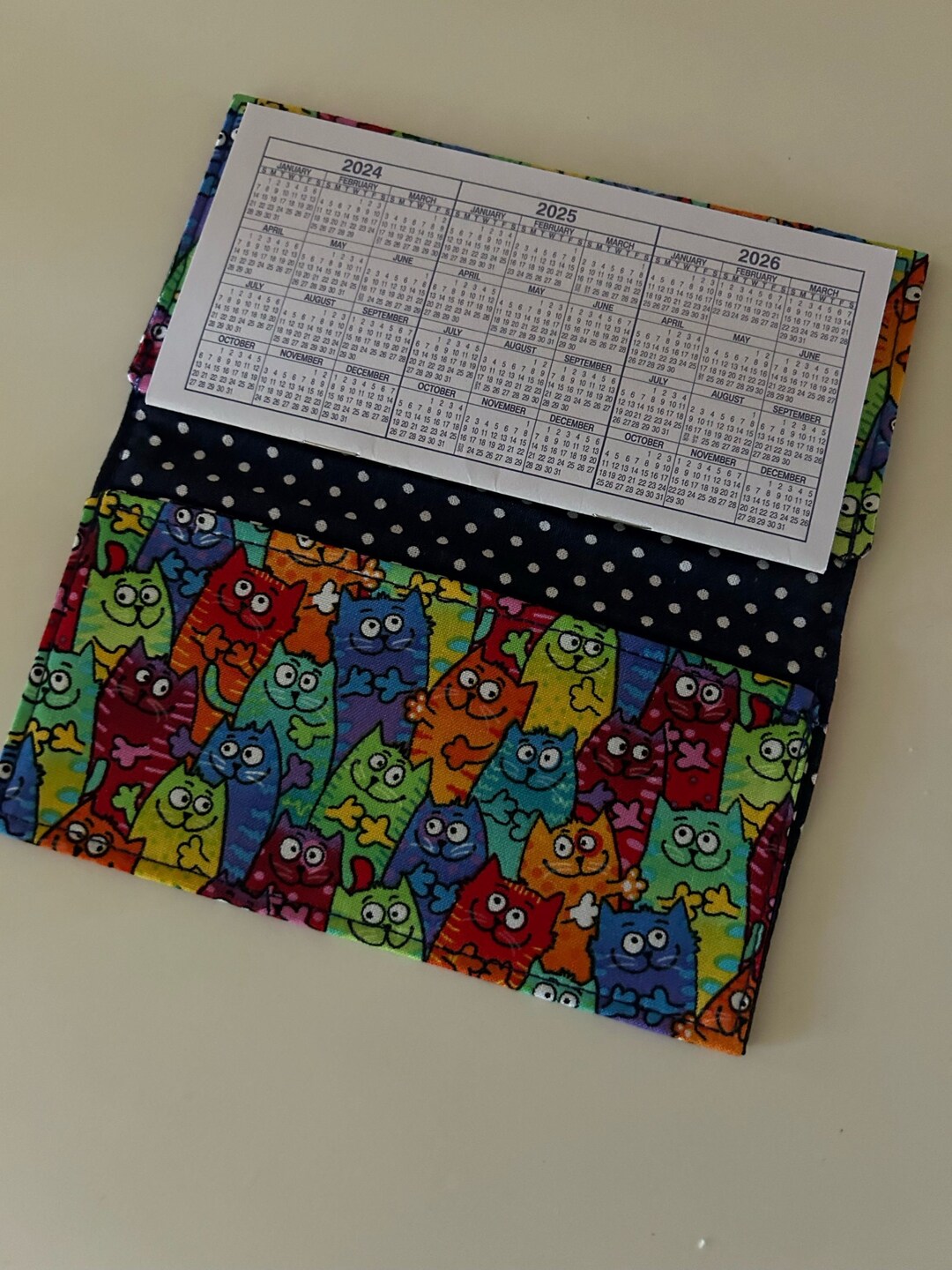 Checkbook Cover, COMICAL CATS, Includes Current Dated Check Register ...