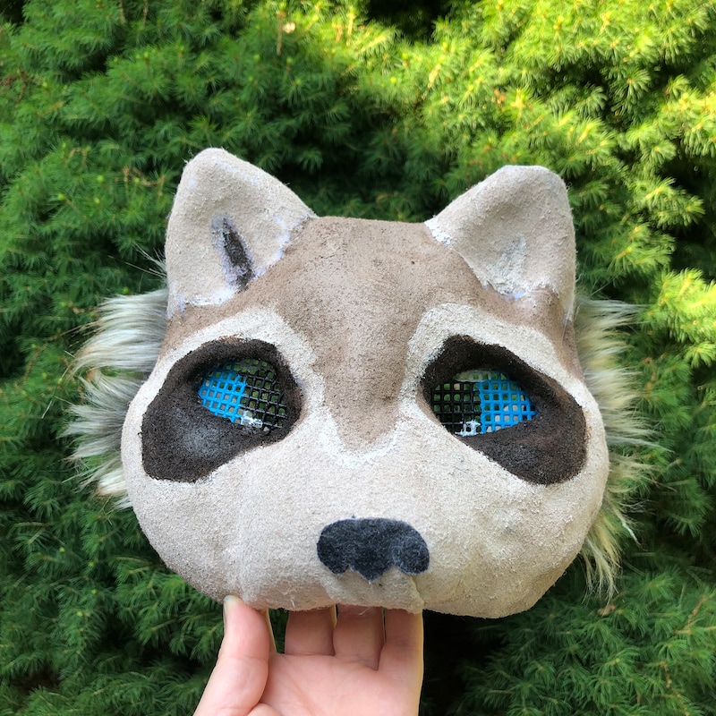 Therian Raccoon Mask - Etsy