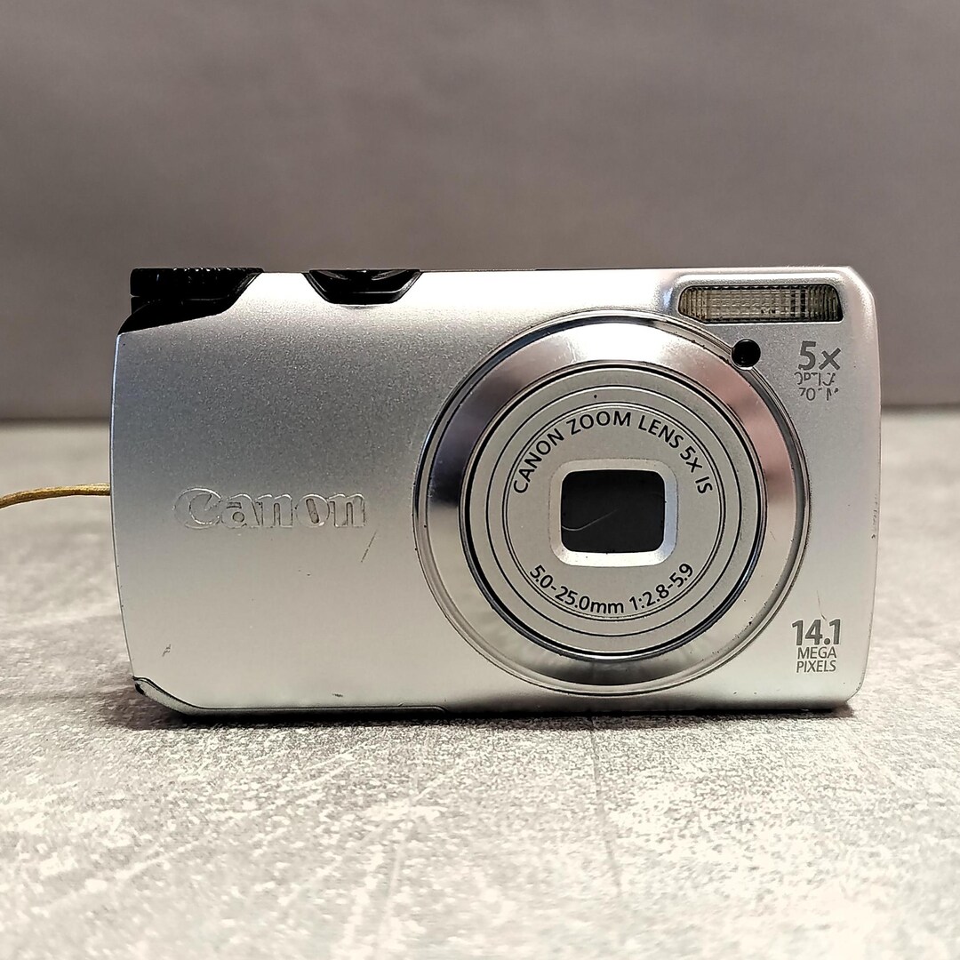 Canon Powershot A3200 IS 14.1MP Compact Digital Camera Silver Tested - Etsy