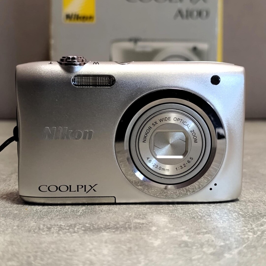 Nikon Coolpix A100 20MP Compact Digital Camera Silver - Fully Functional - Etsy