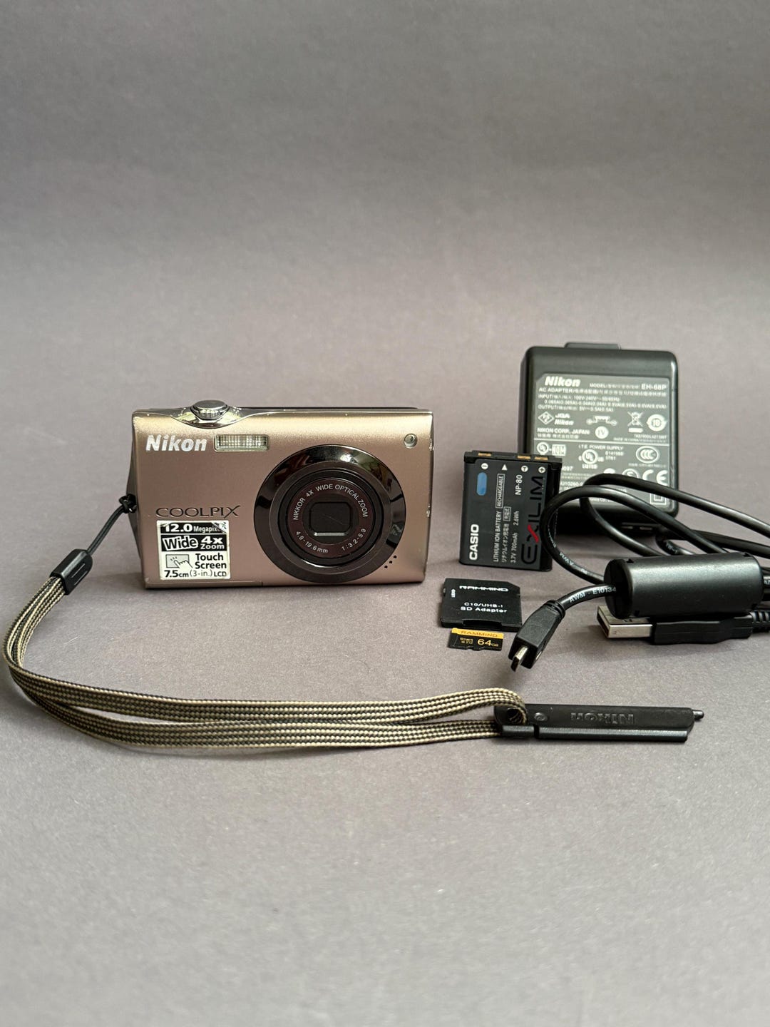 Nikon Coolpix S4000: 12MP Silver-brown Compact Digital Camera - Etsy