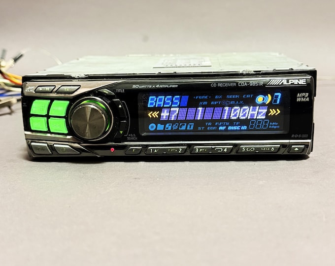 Alpine CDA-9851R Car Stereo CD/MP3 Player – Tested, Working, Vintage ...