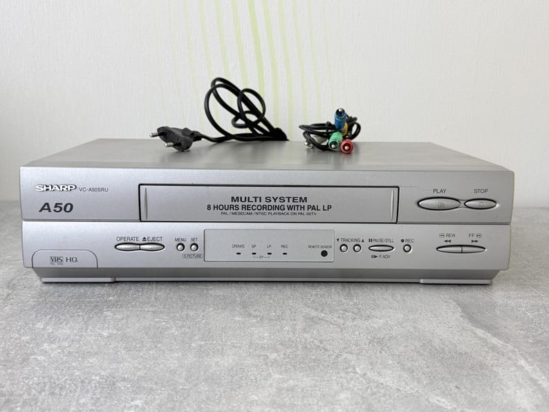 Sharp VC-A50SRU / VHS VCR Video Cassette Recorder Player / Vintage Home ...