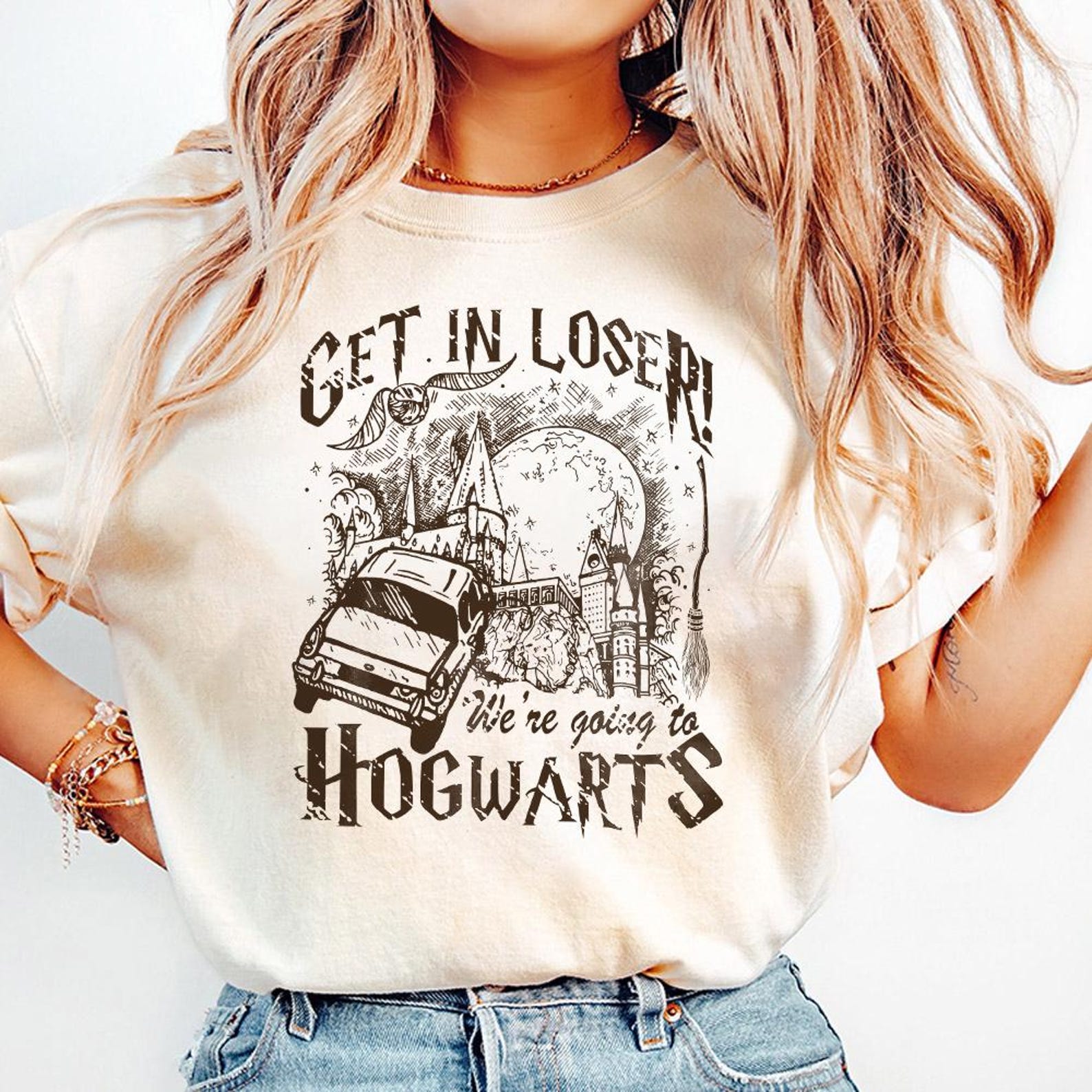 Wizard Flying Car Png, Get in Loser We're Going to Hogwart Png, HP Png ...