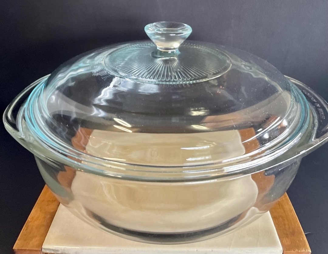 Pyrex #023 Clear Glass Casserole Dish, Vintage Bakeware, Retro Kitchen ...