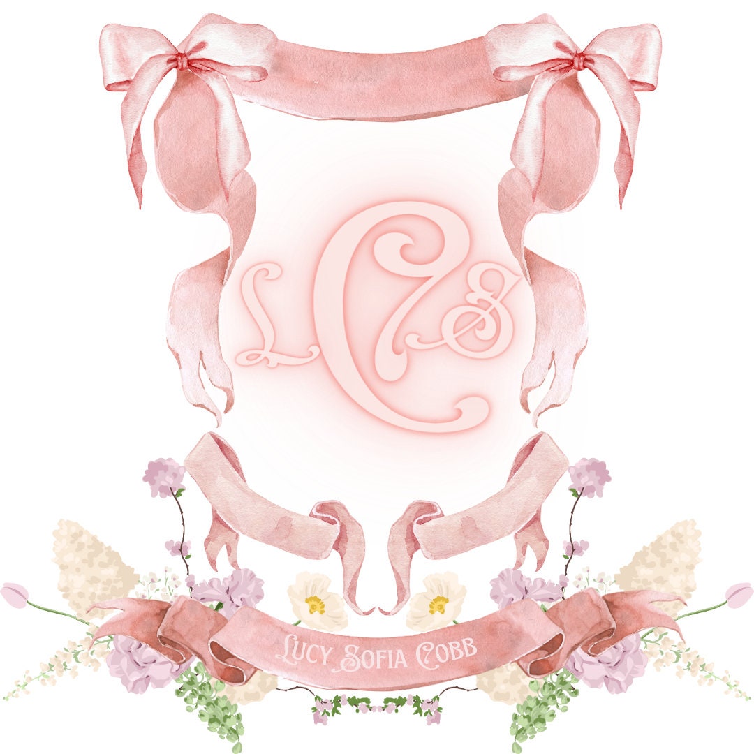 Custom Watercolor Name Crest. Digital File. - Etsy