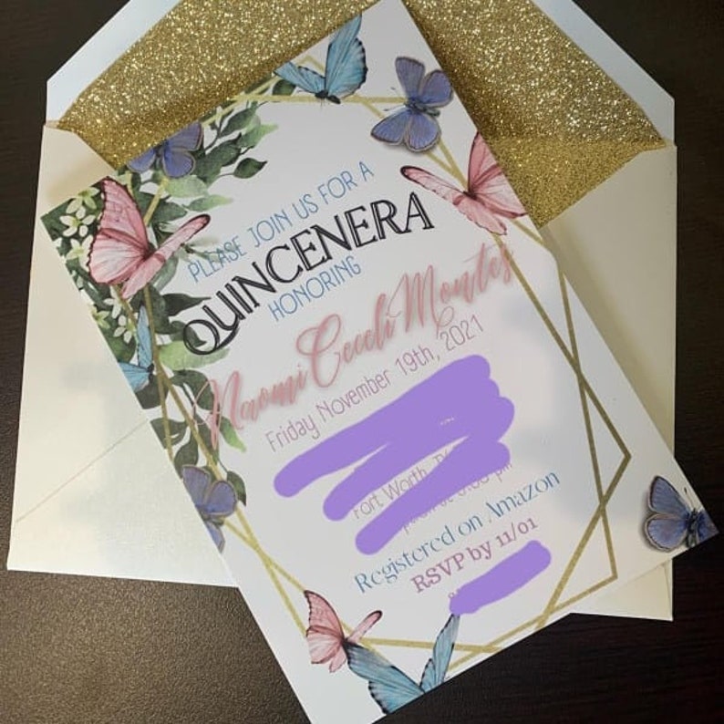 Custom Quinceanera Invitations. Digital Download - Etsy