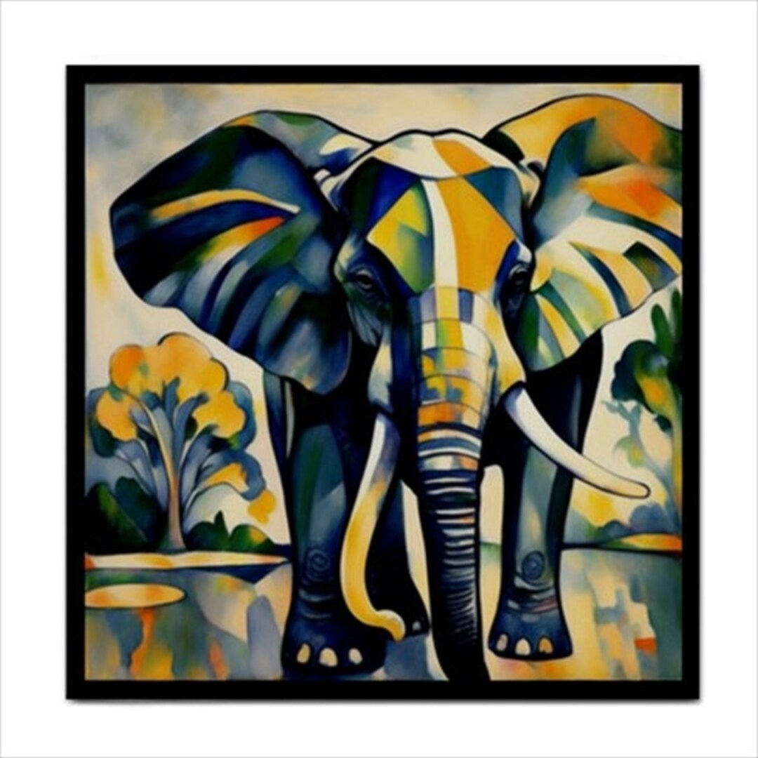 Elephant Ceramic Tile Art Nouveau Style Backsplash Home Wall Decor 4 ...