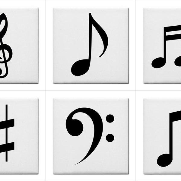 Ceramic Tiles With Music Notes - Etsy