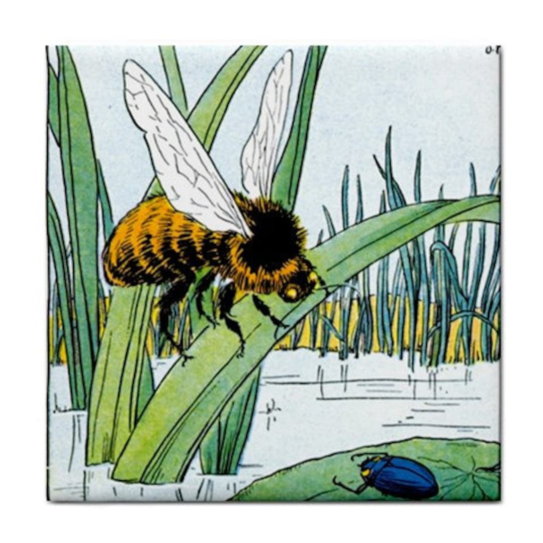 Bee Pond Beetle Ceramic Tile Art Backsplash Home Wall Decor - Etsy