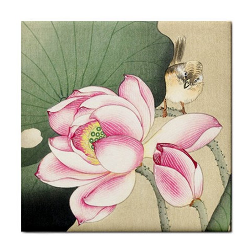Lotus Tiles - Etsy