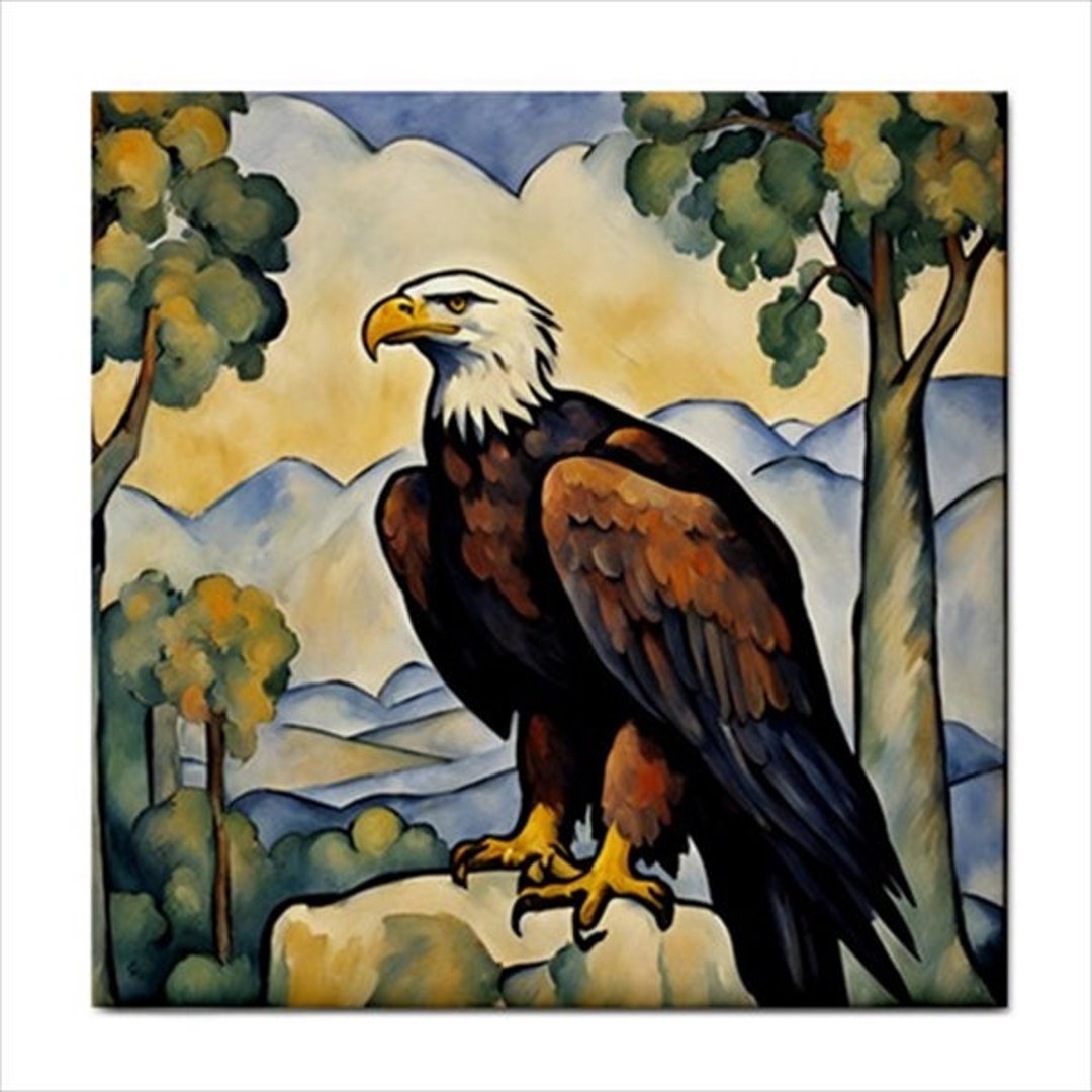 Bald Eagle Ceramic Tile Art Backsplash Home Wall Decor - Etsy