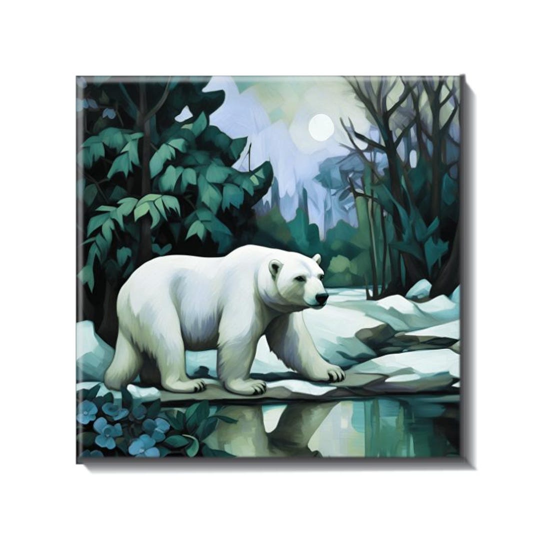 Polar Bear Ceramic Tile Art Backsplash Home Wall Decorative Accent - Etsy