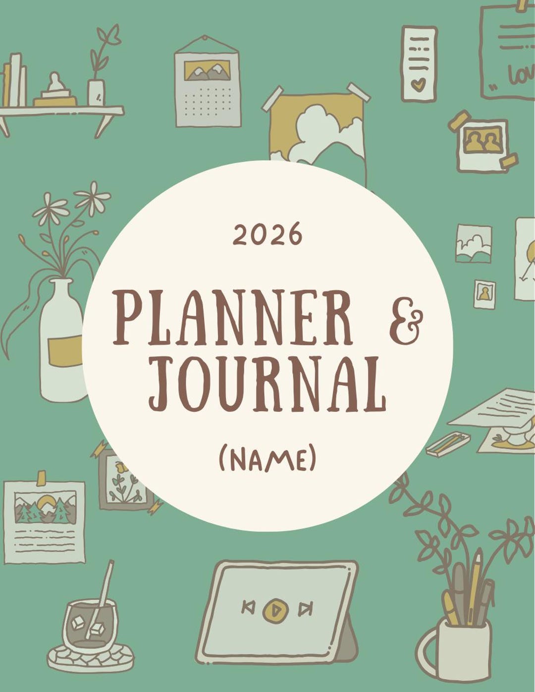 2026 Planner and Journal Canva Template – Editable Monthly and Daily ...