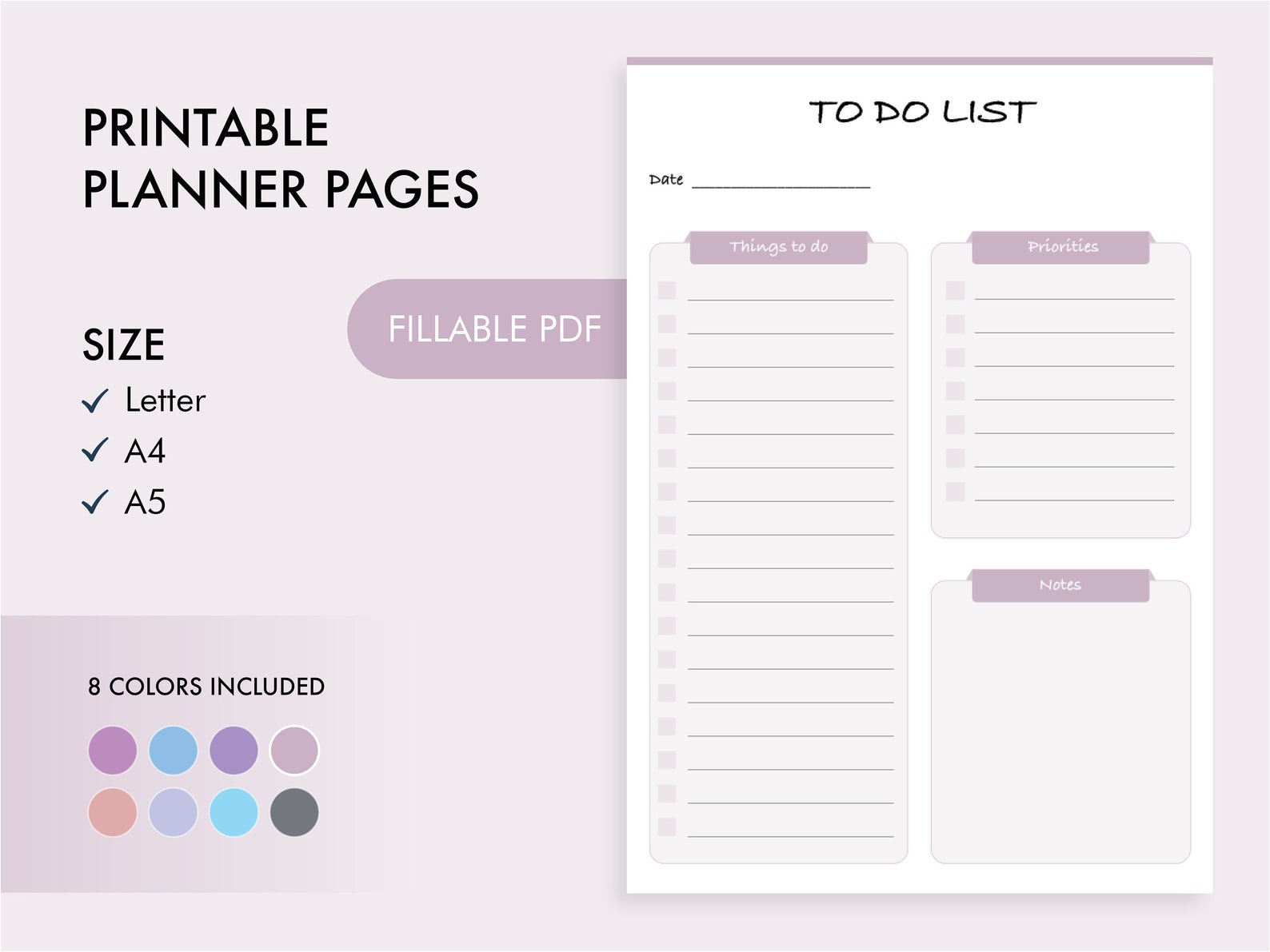 Editable to Do List Template, Minimal to Do List Printable, Fillable ...