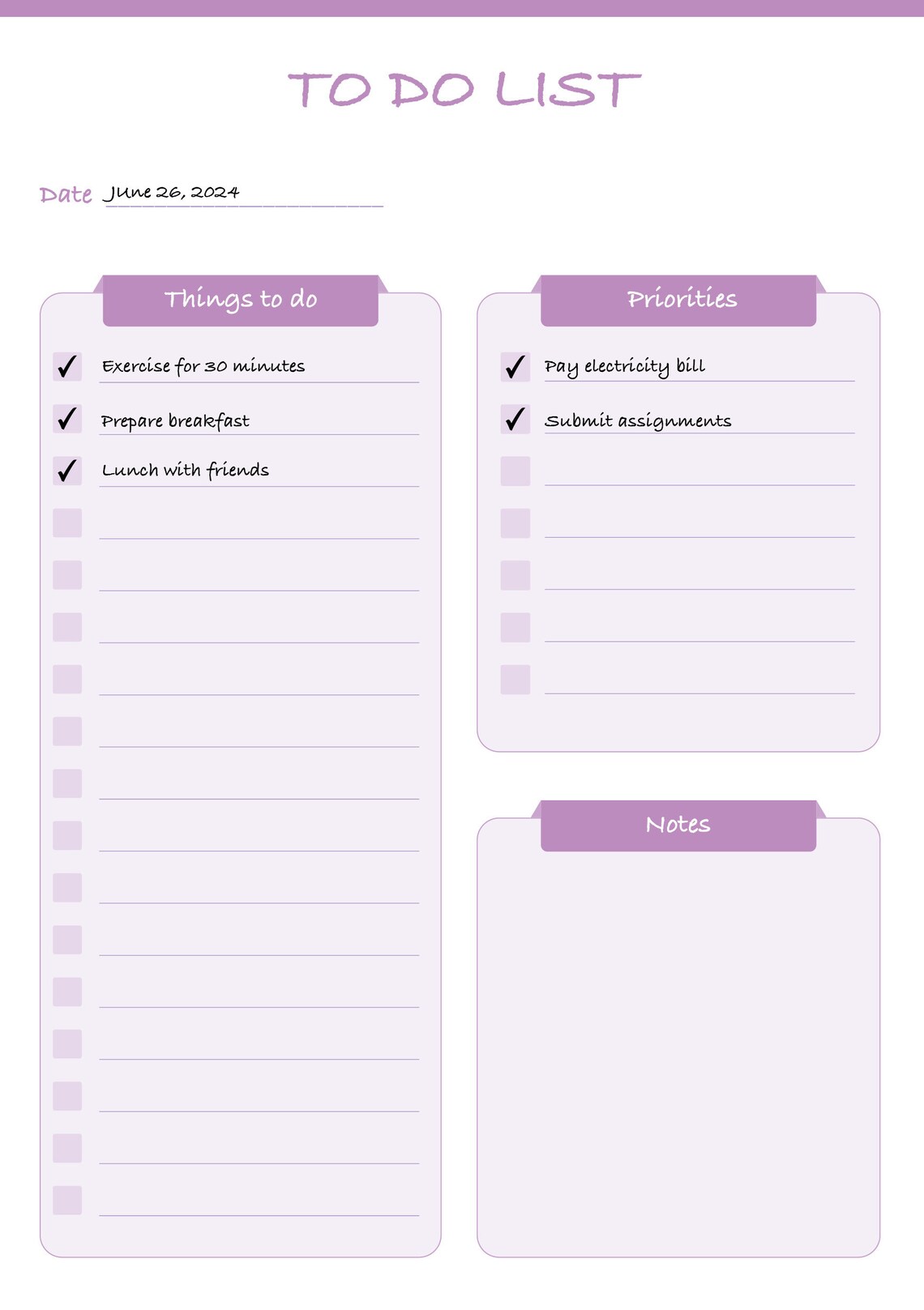 Editable to Do List Template, Minimal to Do List Printable, Fillable ...