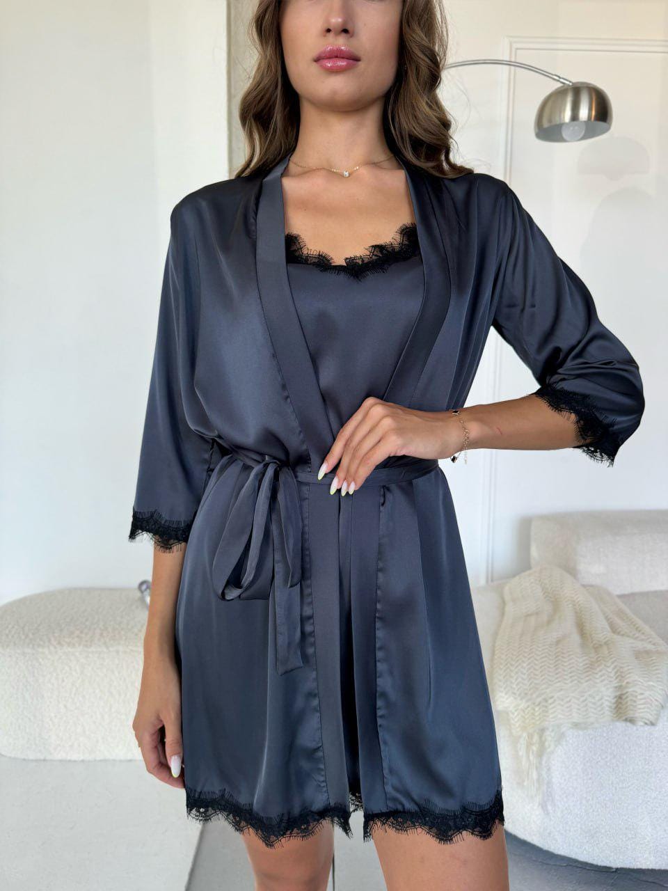 Nightgown and Robe,women's Dress With Robe,dress With Straps and Robe ...