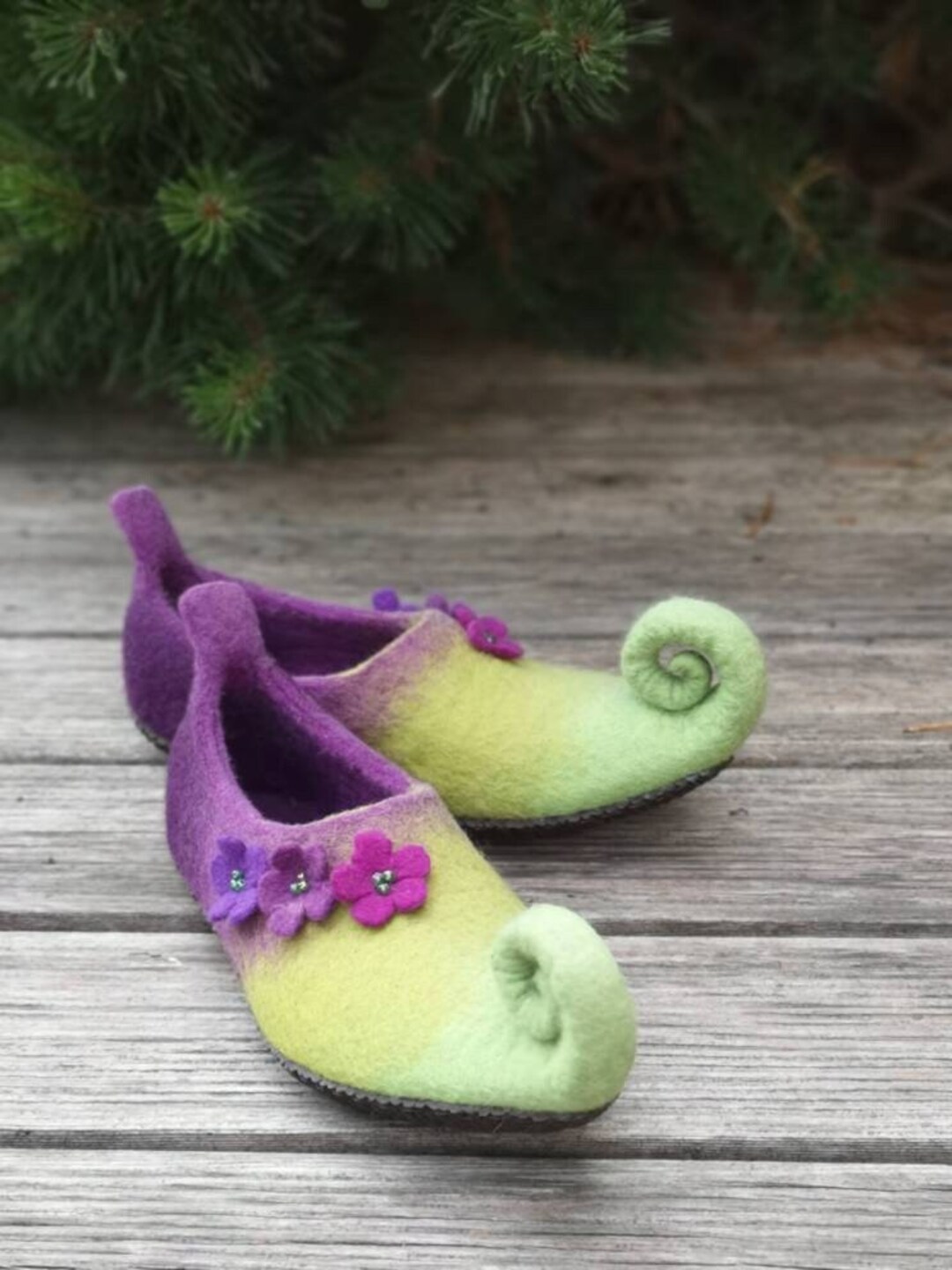 READY TO SHIP Size EU37/ US7-7.5 Fairy Shoes Felted From Wool - Etsy