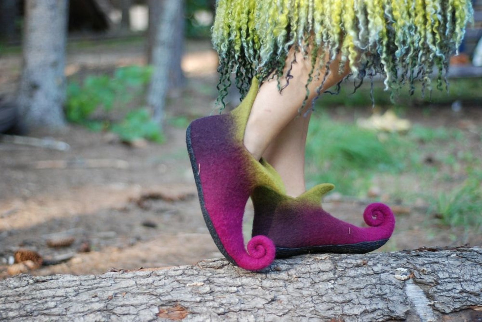 Fairy Shoes, Pink Elf Boots, Woodland Pixie Shoes, Medieval Costume ...