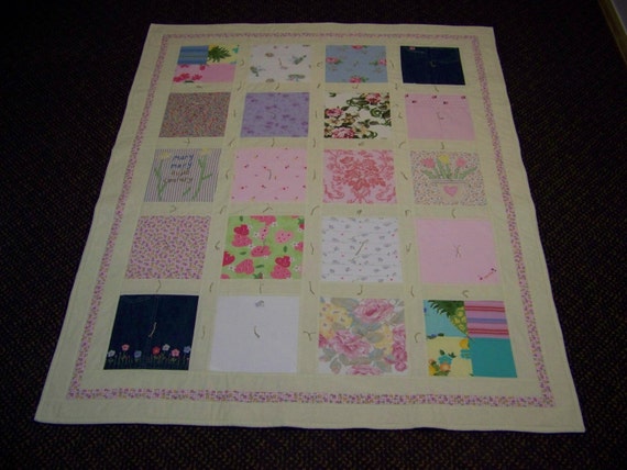Items similar to BABY CLOTHES Memory Quilt or Wall Hanging ... Custom ...
