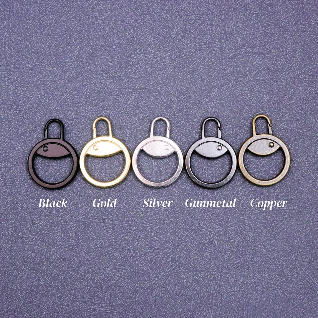Metal Round Zipper Pull - Lock Zipper Puller, Zip Puller Tap Slider ...