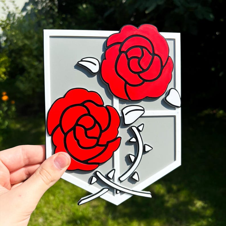 Anime Regiment Bedroom Sign 3D Printed Attack-inspired Room Decor ...