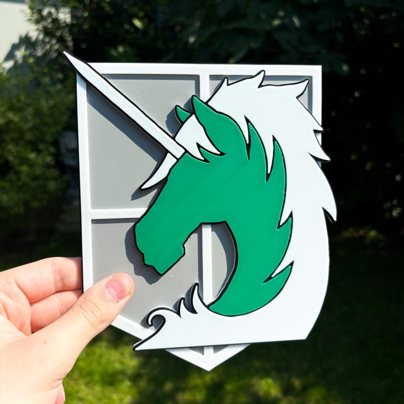 Anime Regiment Bedroom Sign 3D Printed Attack-inspired Room Decor ...