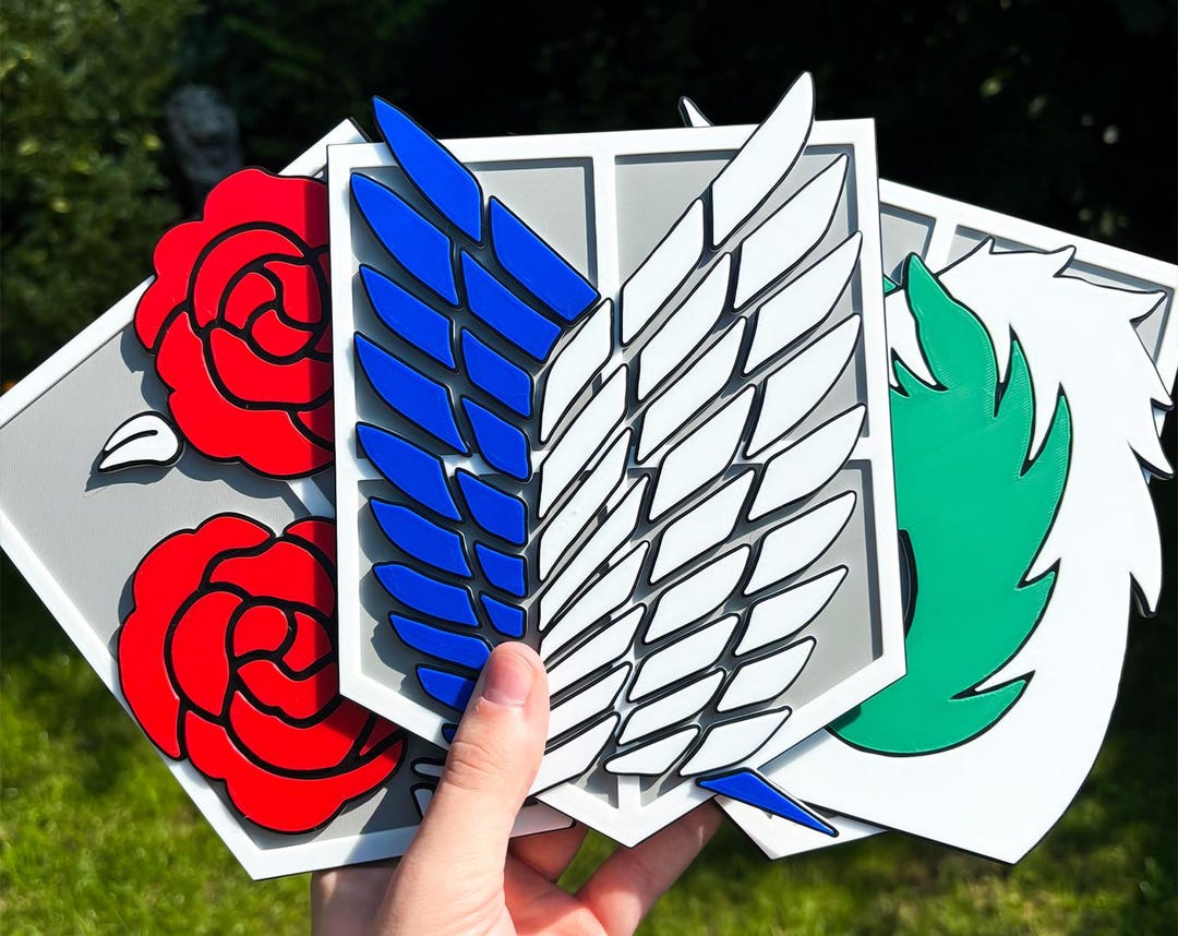 Anime Regiment Bedroom Sign | 3D Printed Attack-inspired Room Decor ...