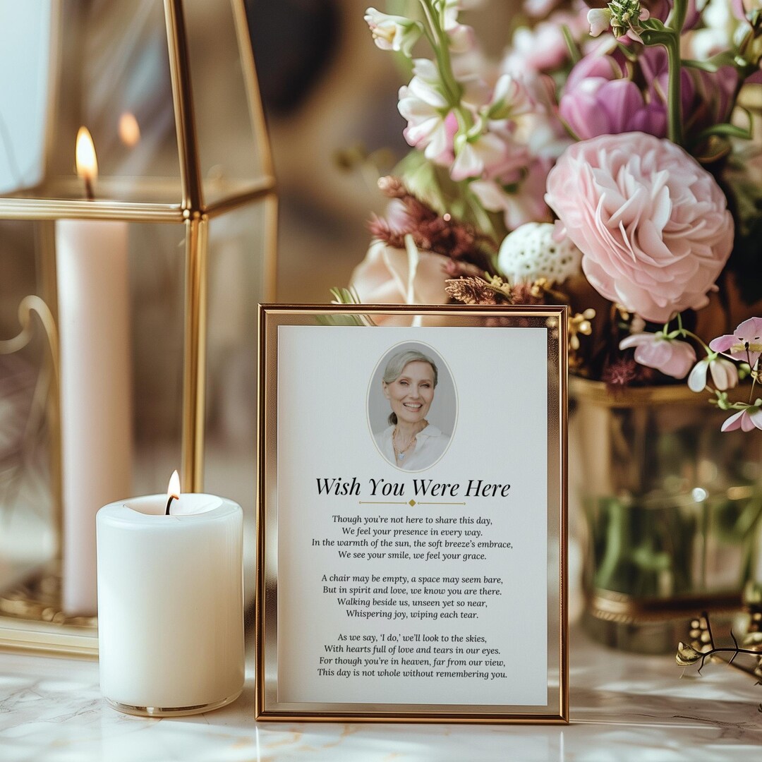 In Loving Memory Wedding Sign Template | Printable Memorial Sign for ...