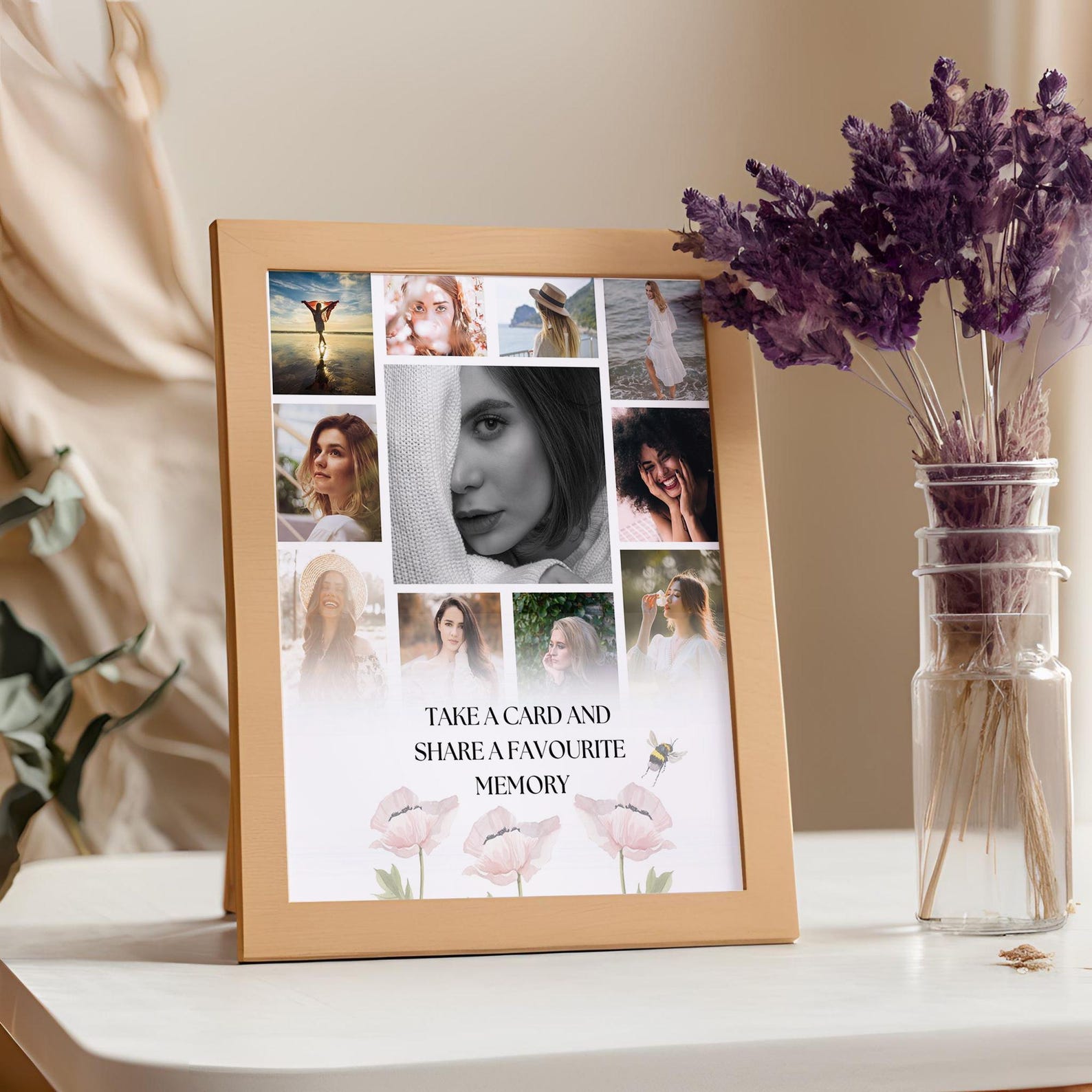 Share a Memory Card Template, Personalized Favorite Memory, Memorial ...