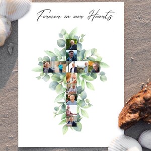 Green Cross Funeral Program, Order of Service, Obituary Template ...