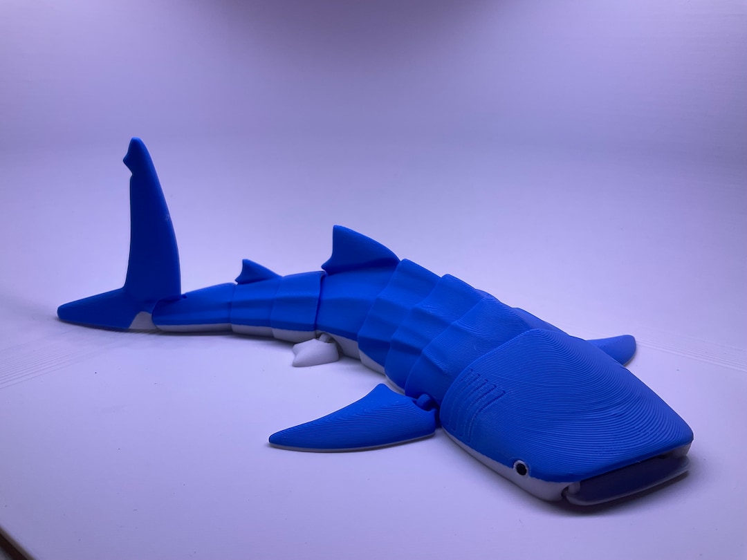 3D Printed Whale Shark 22cm - Etsy