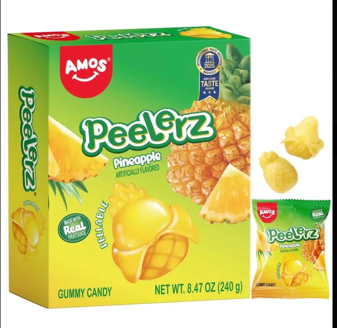 AMOS Peelerz Gummy Candy 10 Packs per Box - Etsy