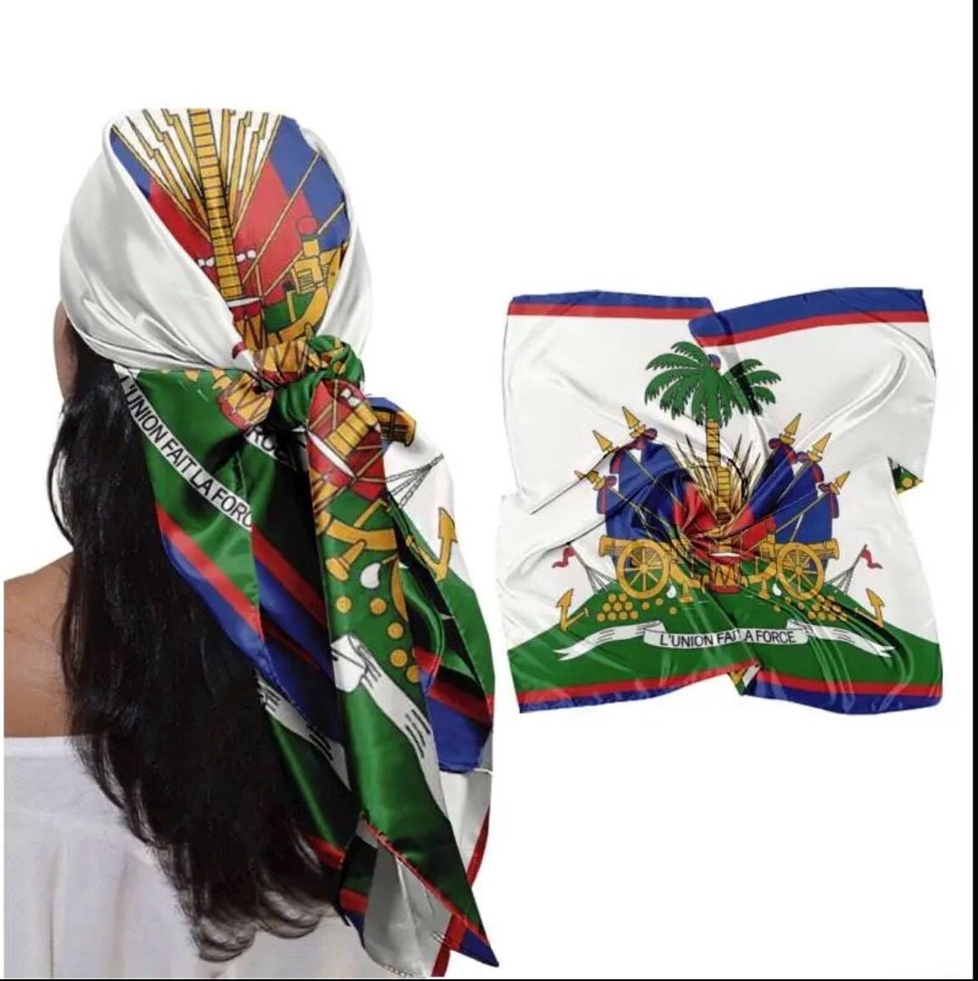 Haiti Design Flag Scarf - Etsy