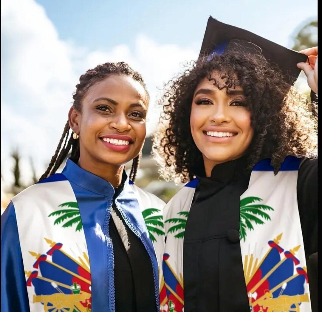 Haitian Flag Graduation Sash - Etsy