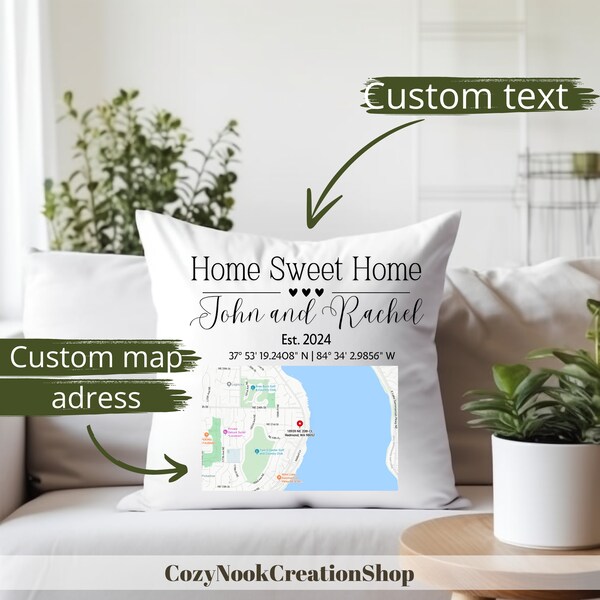 Map Pillow - Etsy