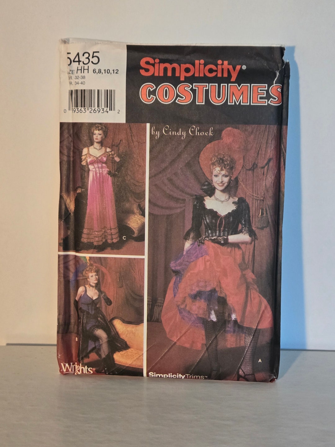 Simplicity Costume Pattern 5435 - Saloon Girl, Flapper, Cancan Dancer ...