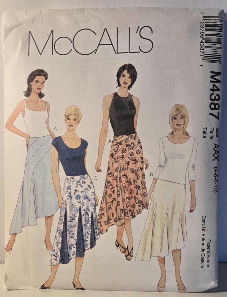 Mccalls Skirt Pattern M4387 - Multiple Style - Sewing Pattern - Etsy