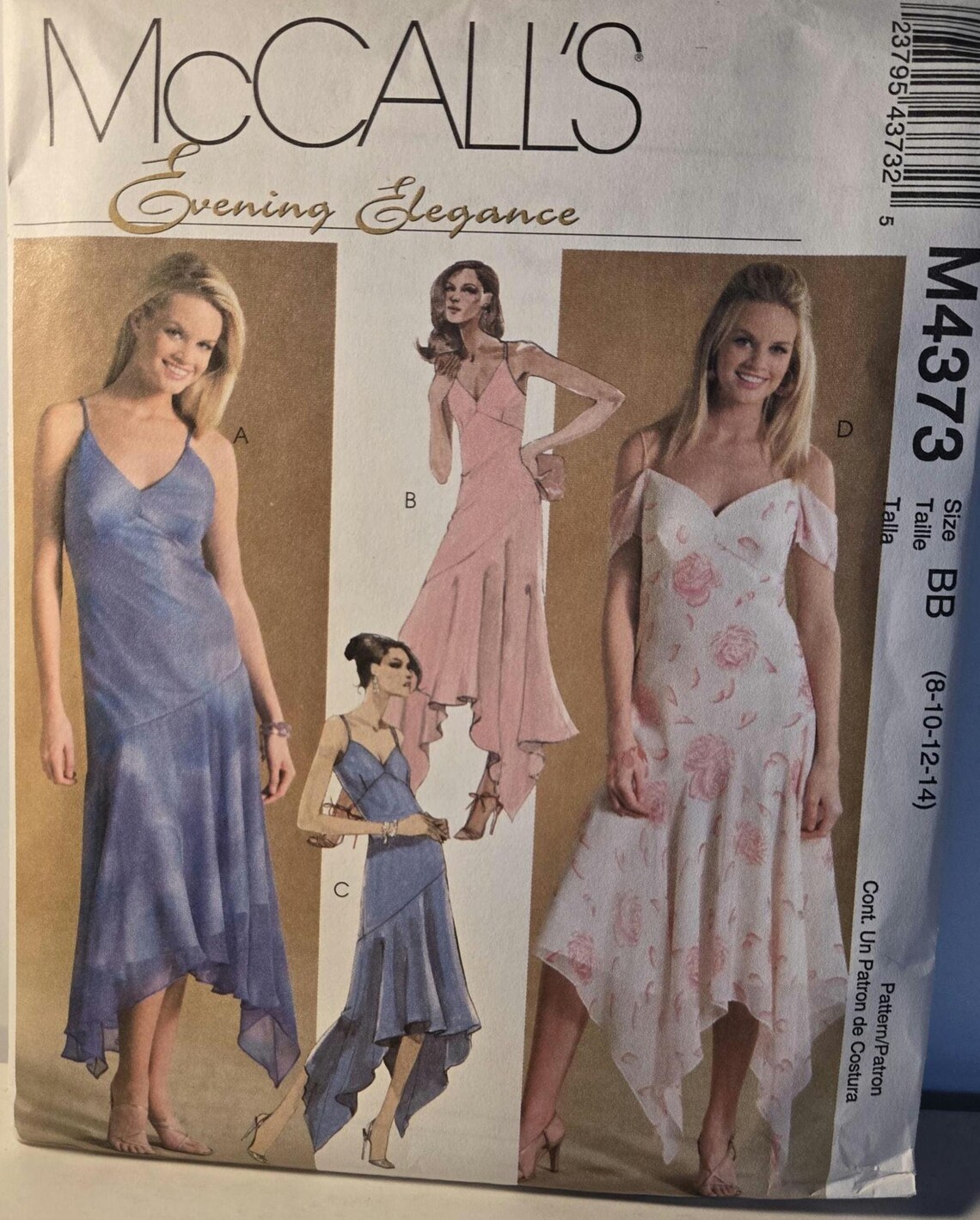 Mccalls Evening Elegance Dress Pattern M4373 - Multiple Styles - Sewing ...